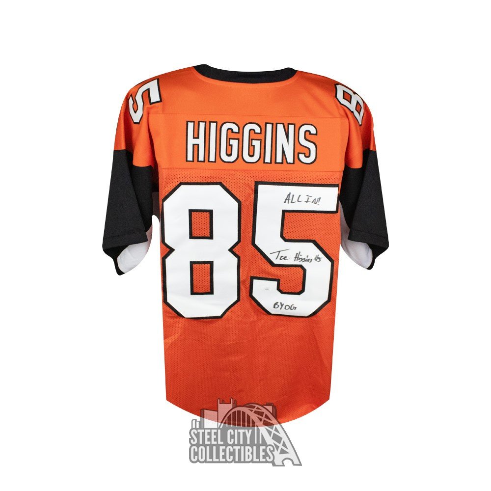Tee Higgins All In BYOG Autographed Cincinnati Custom Football Jersey ...