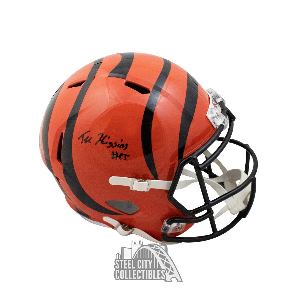 Tee Higgins Autographed Bengals Speed Replica Full-Size Football Helmet ...