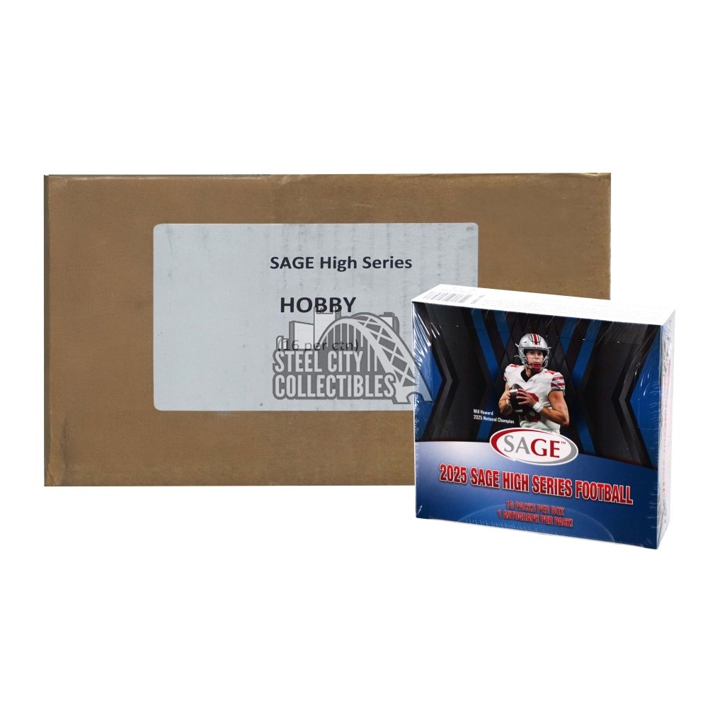 2025 Sage High Series Football Hobby 16-Box Case | Steel City Collectibles