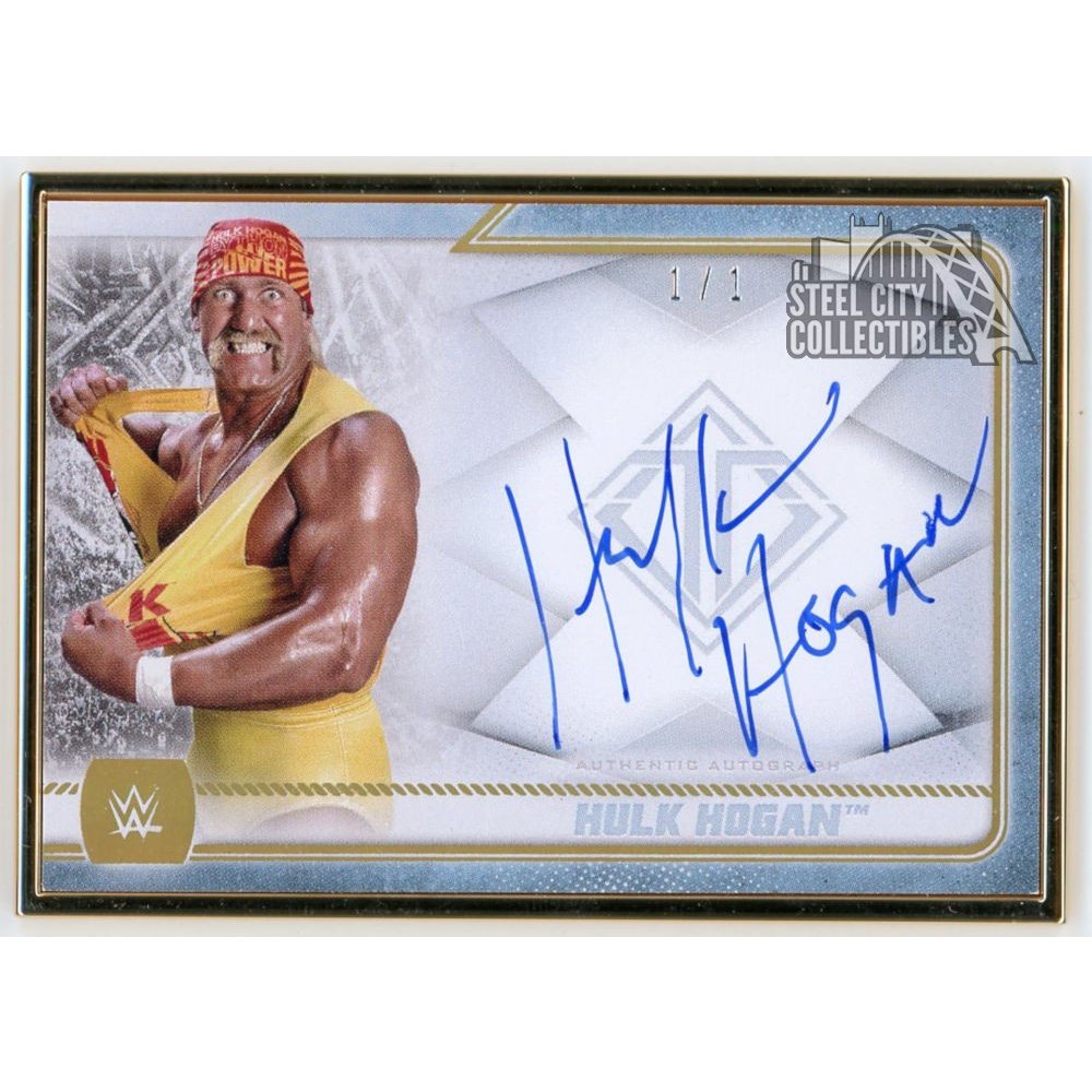 Hulk Hogan 2020 Topps WWE Transcendent Collection Autograph 1/1 | Steel ...