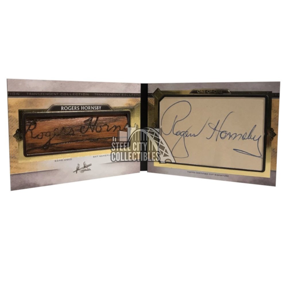 Rogers Hornsby 2020 Topps Transcendent Baseball Cut Autograph Bat ...