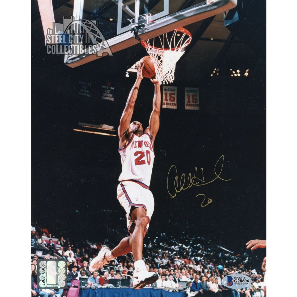Allan Houston Autographed New York Knick 8x10 Photo - BAS COA | Steel ...