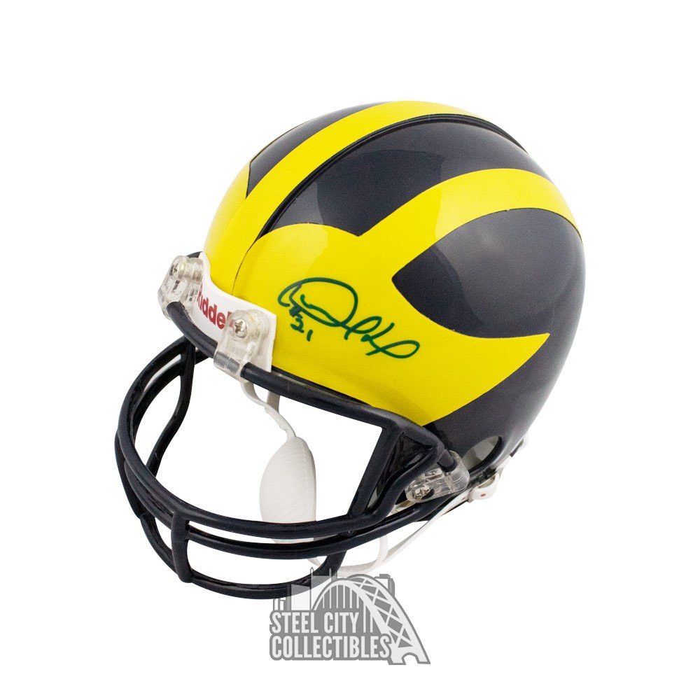 Desmond Howard Autographed Michigan Wolverines Mini Football Helmet ...