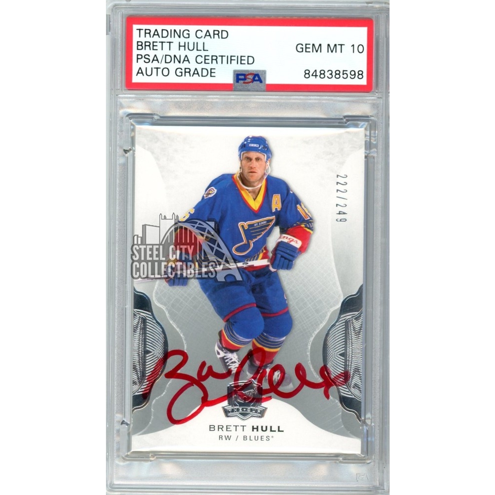 Brett Hull 2016-17 Upper Deck The Cup Autograph Card /249 #82 PSA/DNA ...