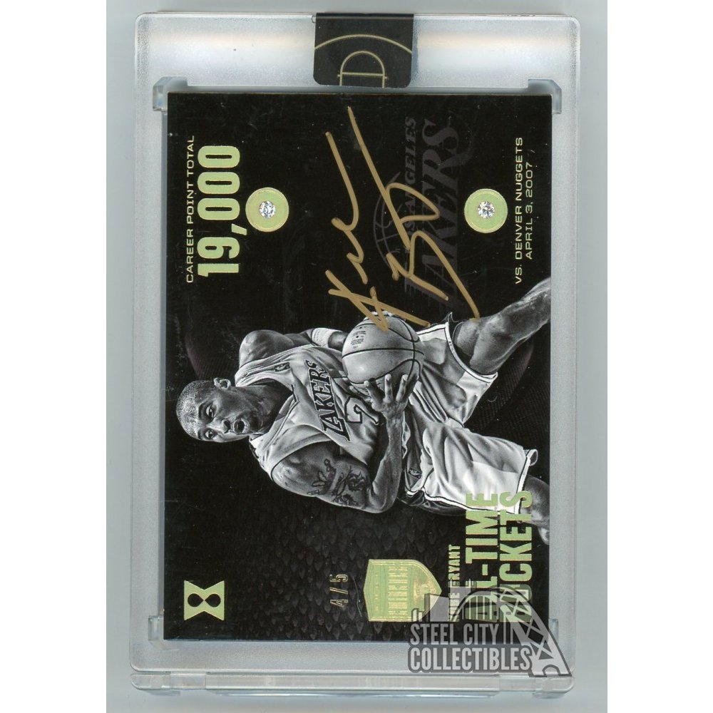 Kobe Bryant 2017-18 Panini Kobe Eminence All-Time Buckets 19000 Diamond ...