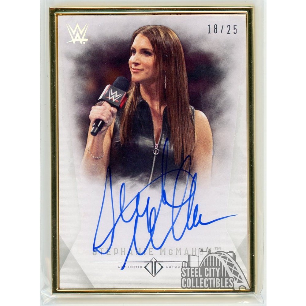 Stephanie McMahon 2019 Topps WWE Transcendent Collection Autograph 18/ ...