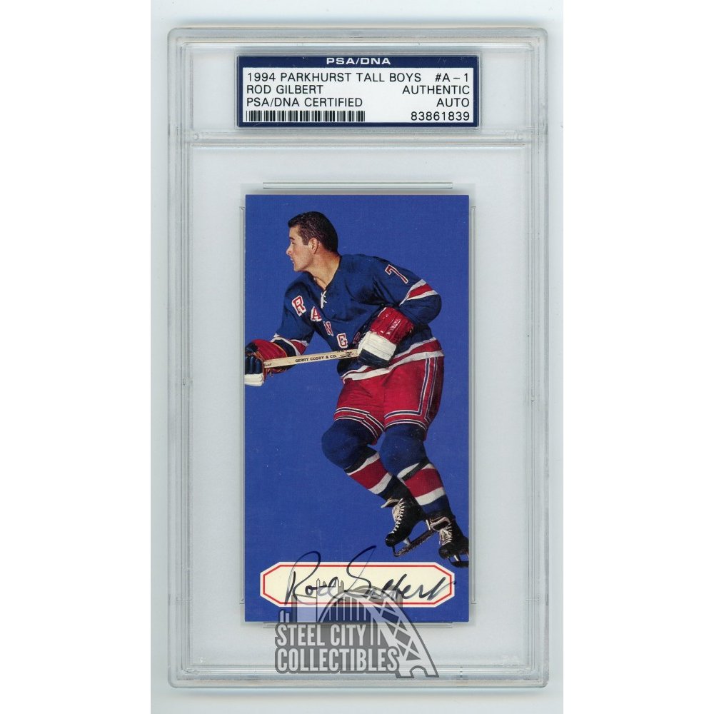 Rod Gilbert 1994 Parkhurst Tall Boys Autographed Card #A-1 - PSA/DNA ...