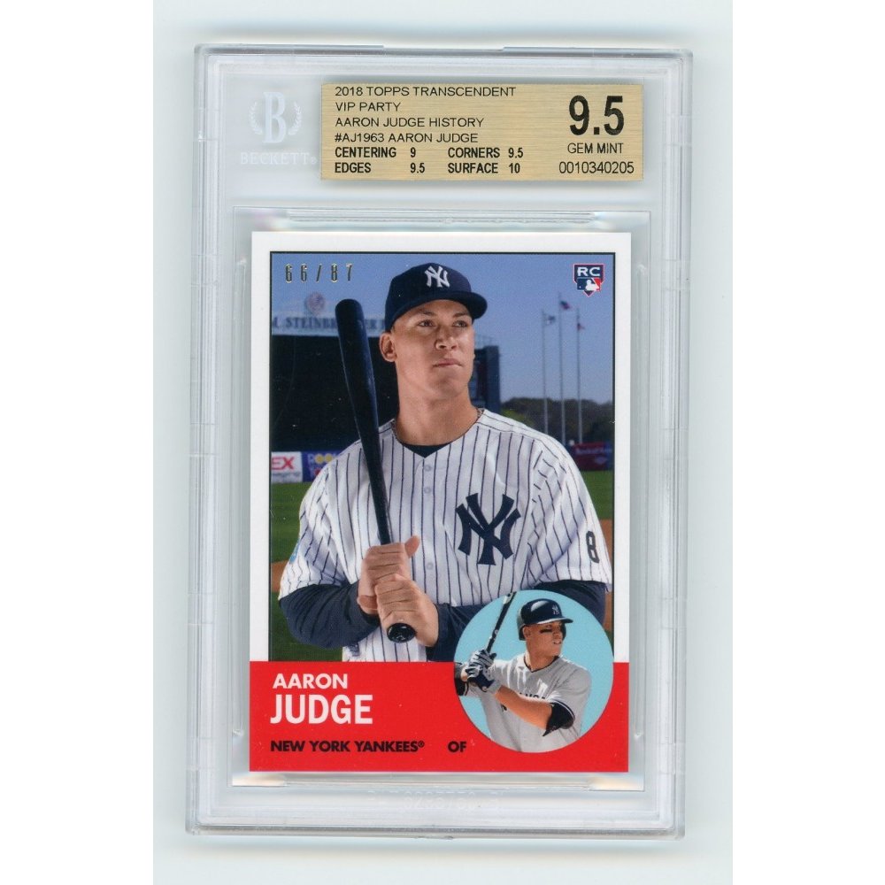 Aaron Judge 2018 Topps Transcendent VIP Party Rookie 66/87 AJ-1963 ...
