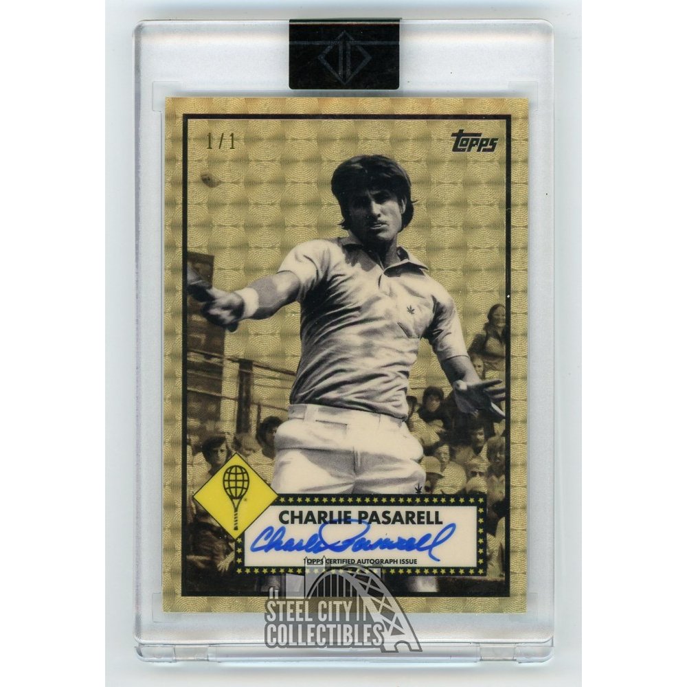Charlie Pasarell 2020 Topps Transcendent Tennis Collection Superfractor ...