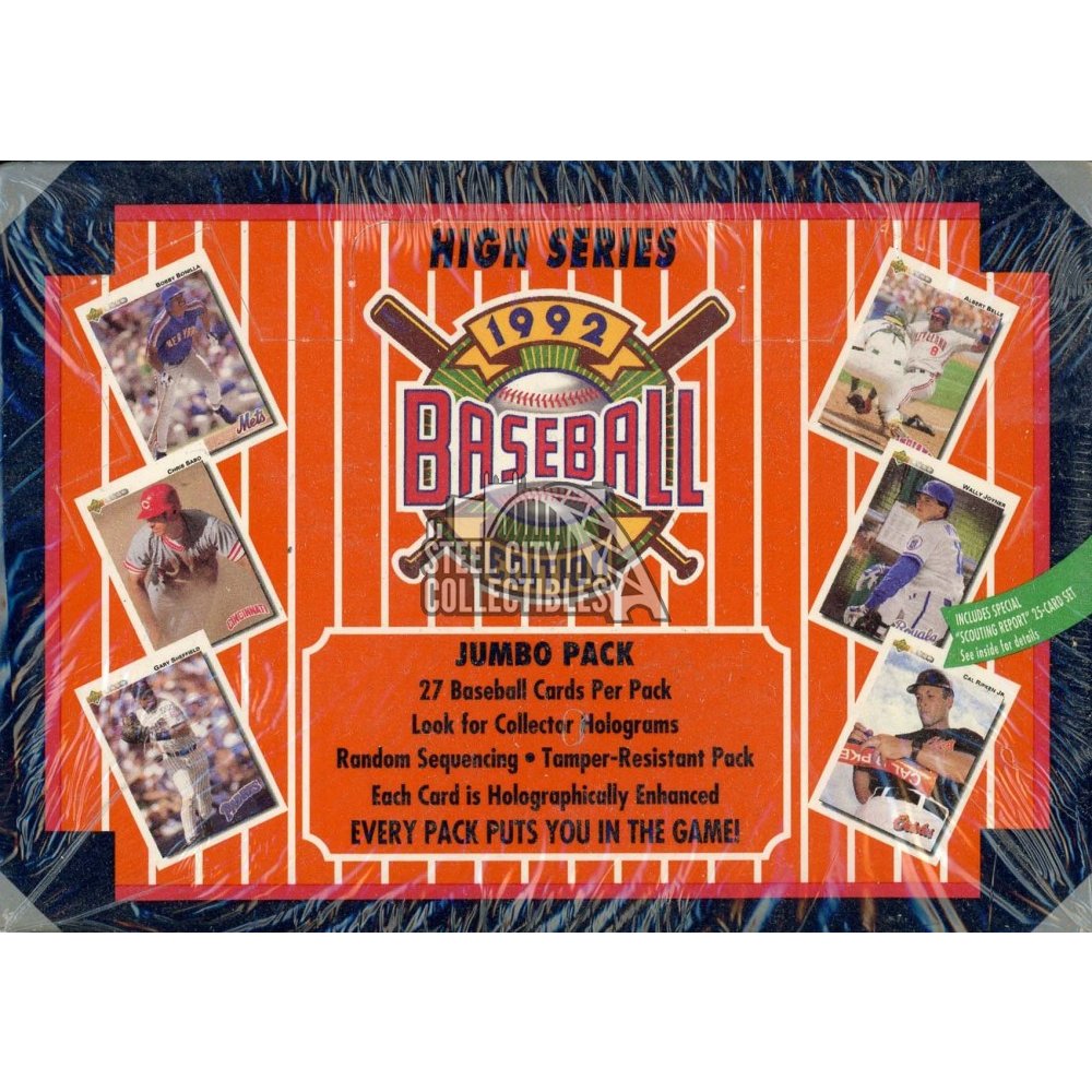 1992 Upper Deck High Series Baseball Jumbo Box | Steel City Collectibles