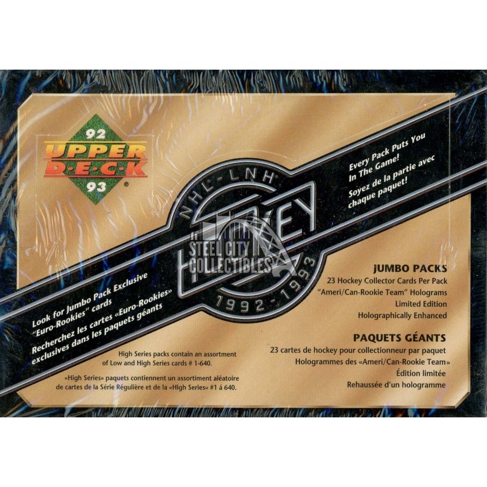 1992-93 Upper Deck Series 2 Hockey Jumbo Hobby Box | Steel City Collectibles