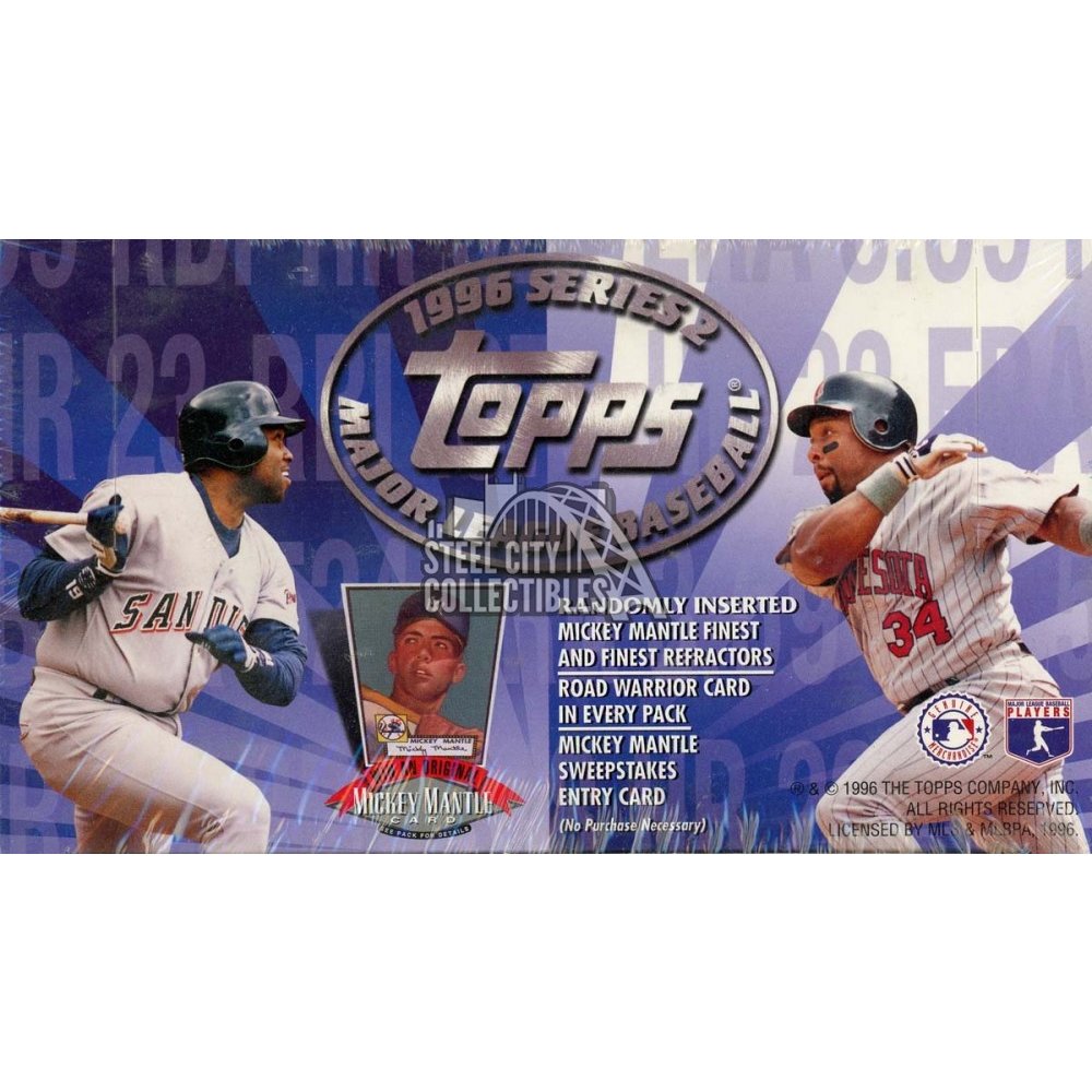 1996 Topps Series 2 Baseball Retail Jumbo 20ct Box | Steel City Collectibles