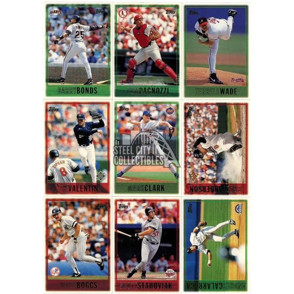 1997 Topps Series 1 & 2 Baseball Complete Set in Binder 1-496 | Steel ...