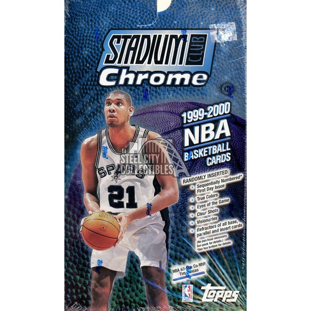 1999-00 Topps Stadium Club Chrome Basketball Hobby Box | Steel City ...