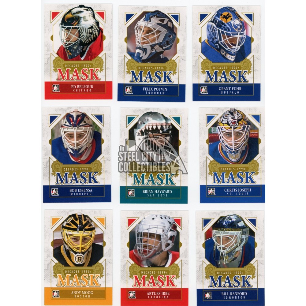 2013-14 In The Game Decades The 90's Decades Mask Hockey 22-Card Set ...