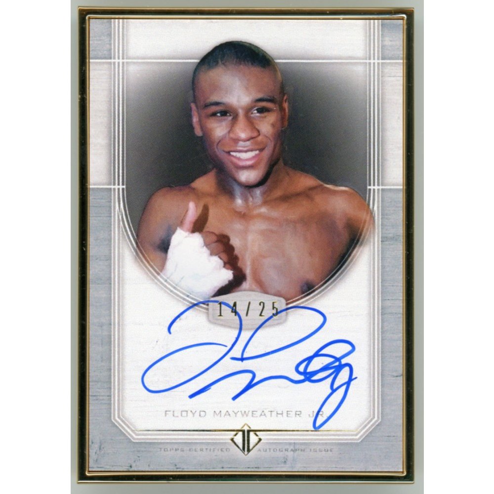 Floyd Mayweather Jr. 2017 Topps Transcendent Gold Frame Autograph Card ...