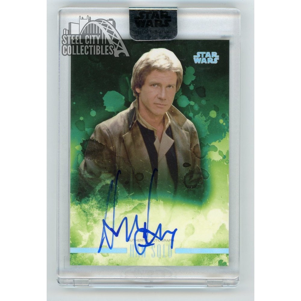 Harrison Ford Han Solo 2019 Topps Star Wars Stellar Signatures ...