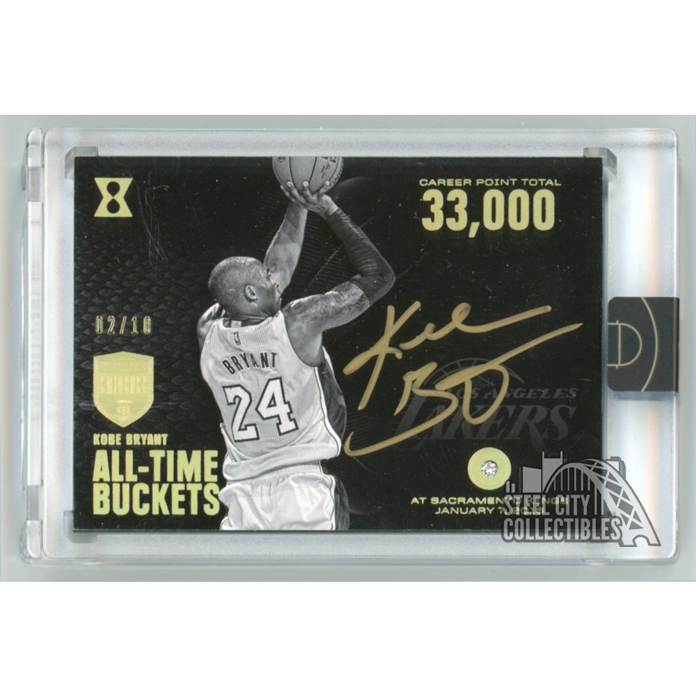 Kobe Bryant 2017-18 Panini Kobe Eminence All-Time Buckets 33,000 ...
