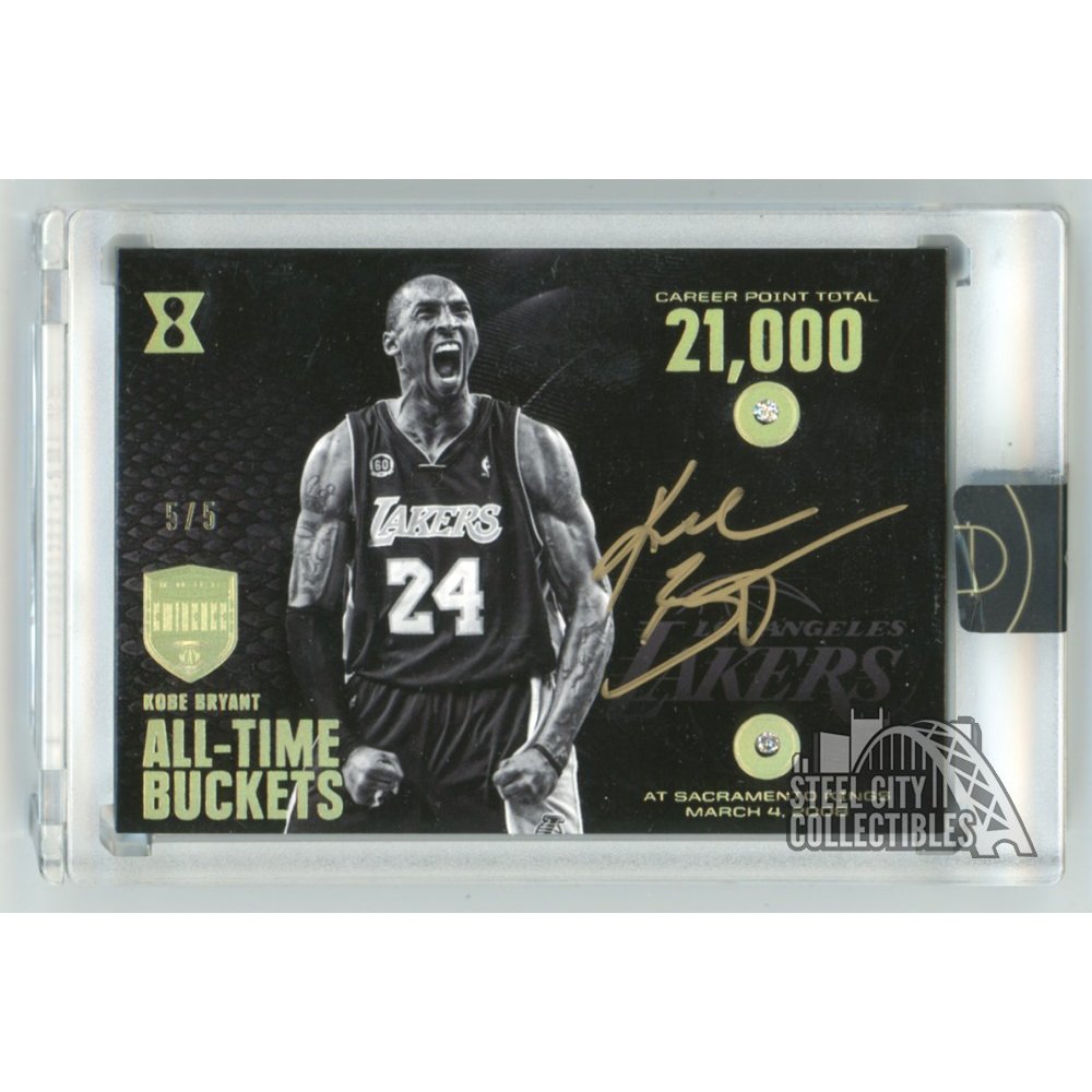 Kobe Bryant 2017-18 Panini Kobe Eminence All-Time Buckets 21,000 Double ...