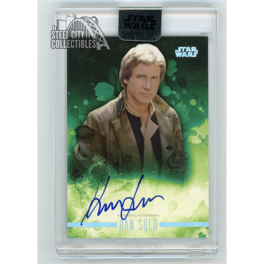 Harrison Ford Han Solo 2019 Topps Star Wars Stellar Signatures ...