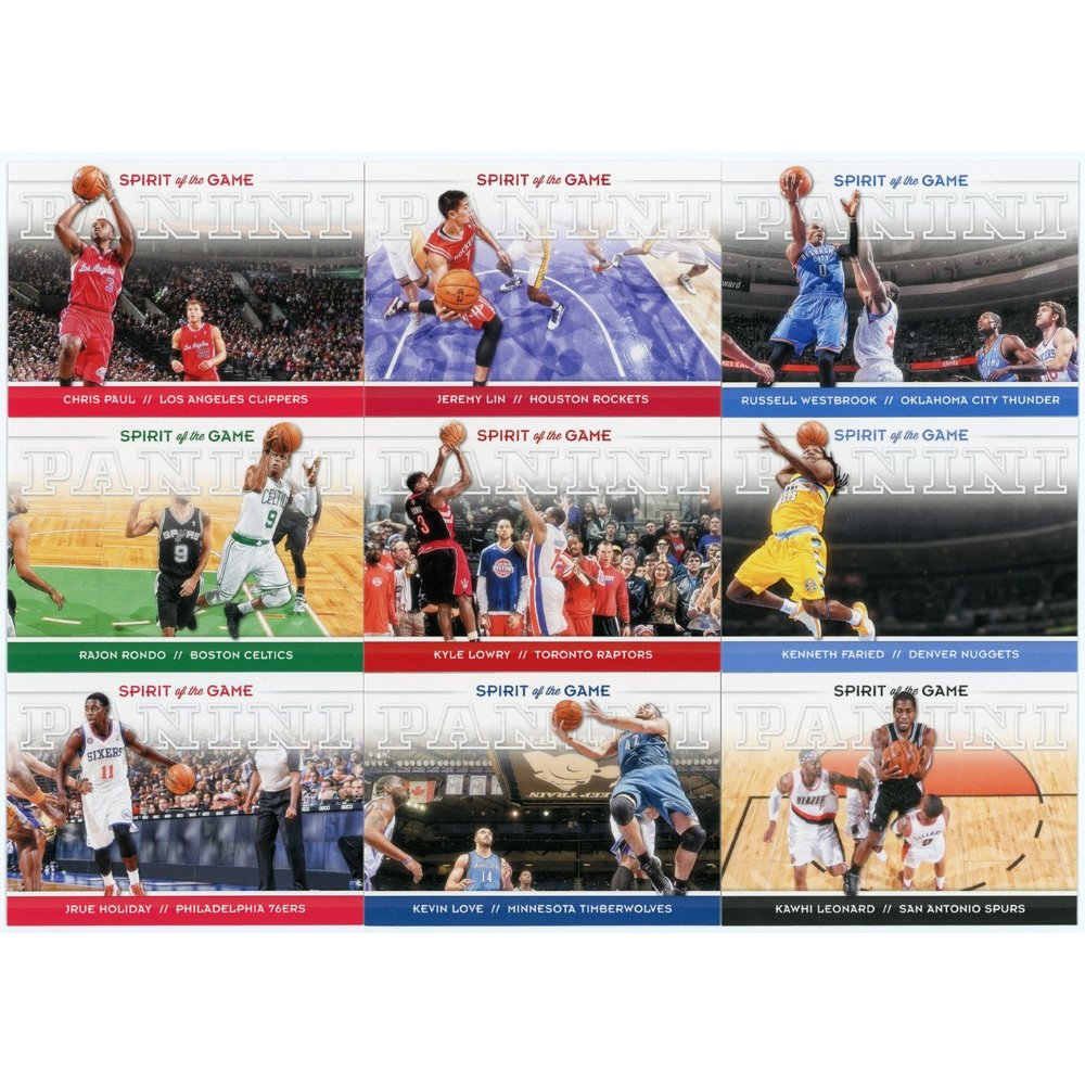 2012-13 Panini Basketball Spirit of the Game 25-Card Insert Set | Steel ...