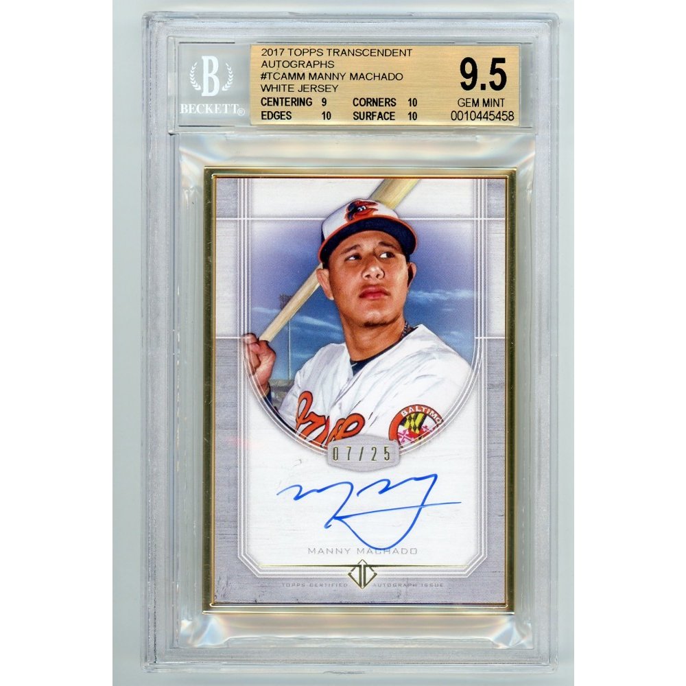 Manny Machado 2017 Topps Transcendent Baseball Framed Autograph 07/25 ...
