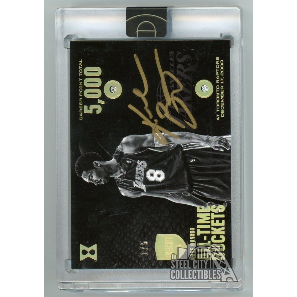 Kobe Bryant 2017-18 Panini Kobe Eminence All-Time Buckets 5000 Diamond ...