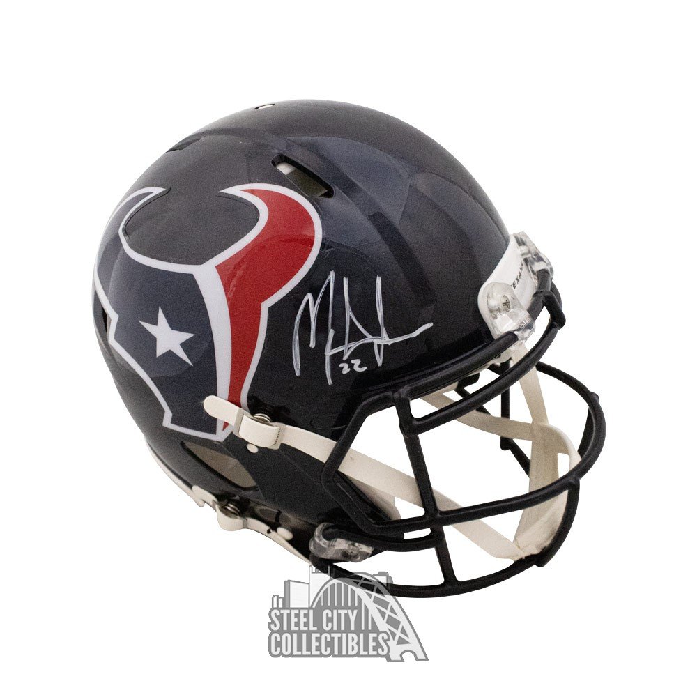 Mark Ingram Autographed Texans Speed Authentic Full-Size Football ...
