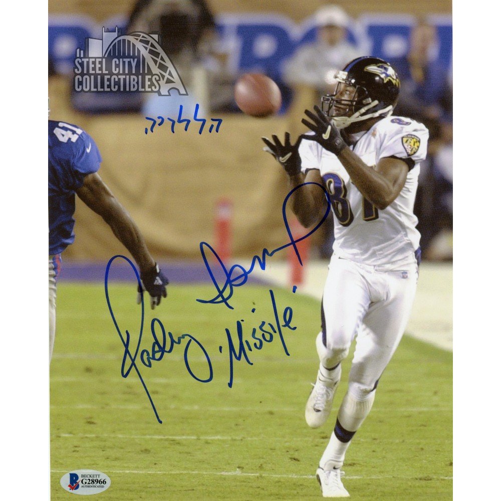 Qadry Ismail Missile Autographed Baltimore Ravens 8x10 Photo - BAS COA ...