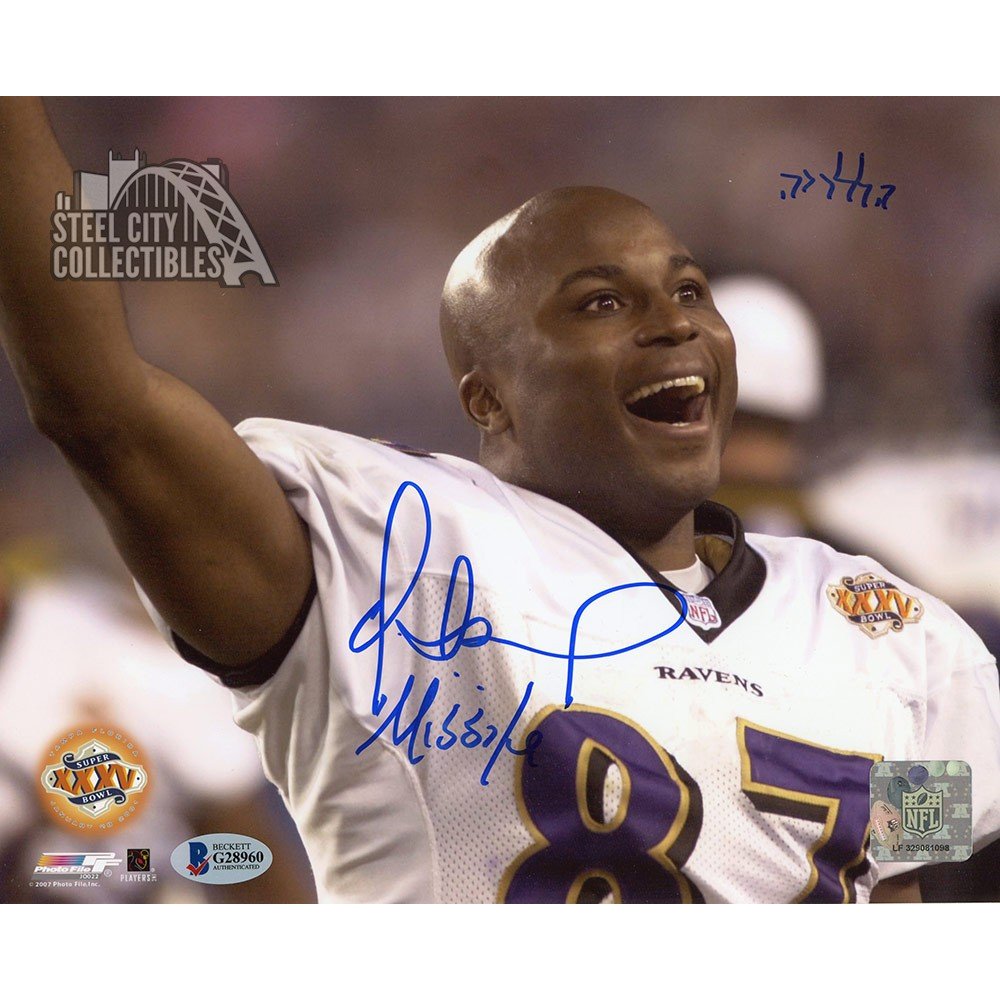 Qadry Ismail Missile Autographed Baltimore Ravens 8x10 Photo - BAS COA ...