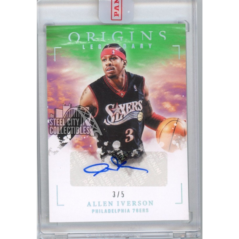 Allen Iverson 2020-21 Panini Origins Legendary Autograph Card #LA-AIV 3 ...