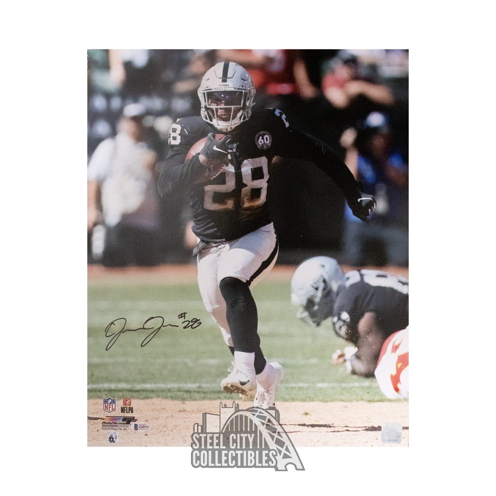 Josh Jacobs Autographed Oakland Raiders 16x20 Photo - BAS COA | Steel ...