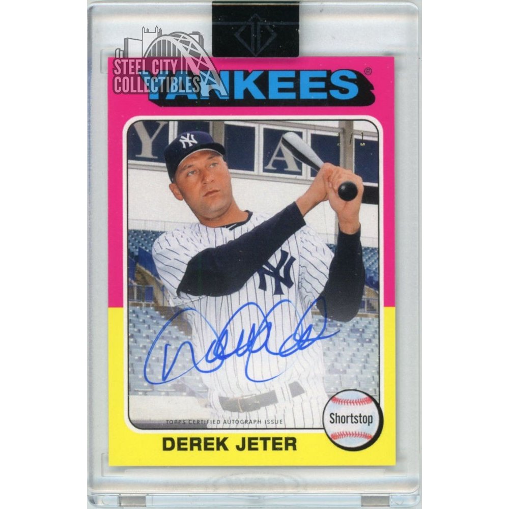 Derek Jeter 2019 Topps Transcendent 1975 Through The Years Autograph 1/ ...
