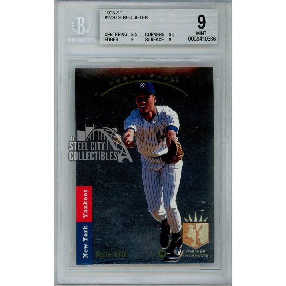 Derek Jeter 1993 Upper Deck SP Foil Rookie Card #279 BGS 9 Mint | Steel ...