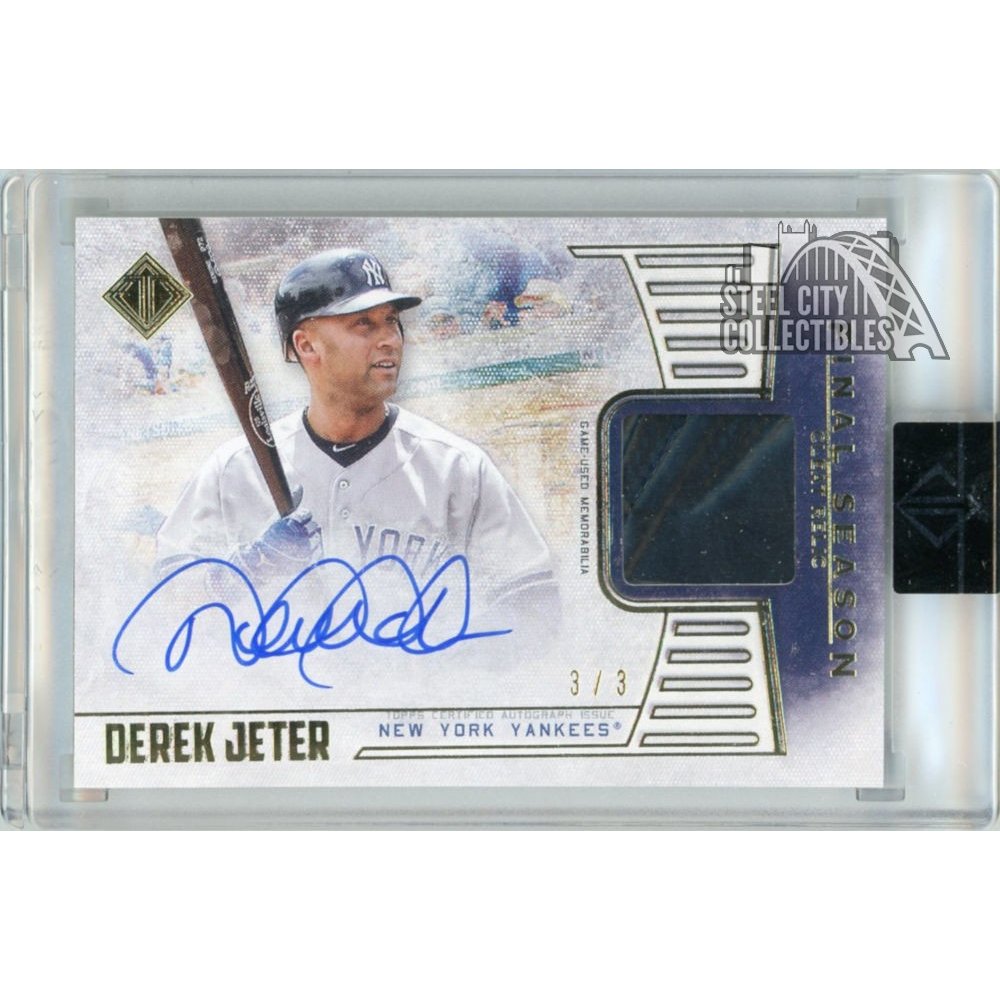 Derek Jeter 2020 Topps Transcendent Captain Final Season Cleat Patch ...