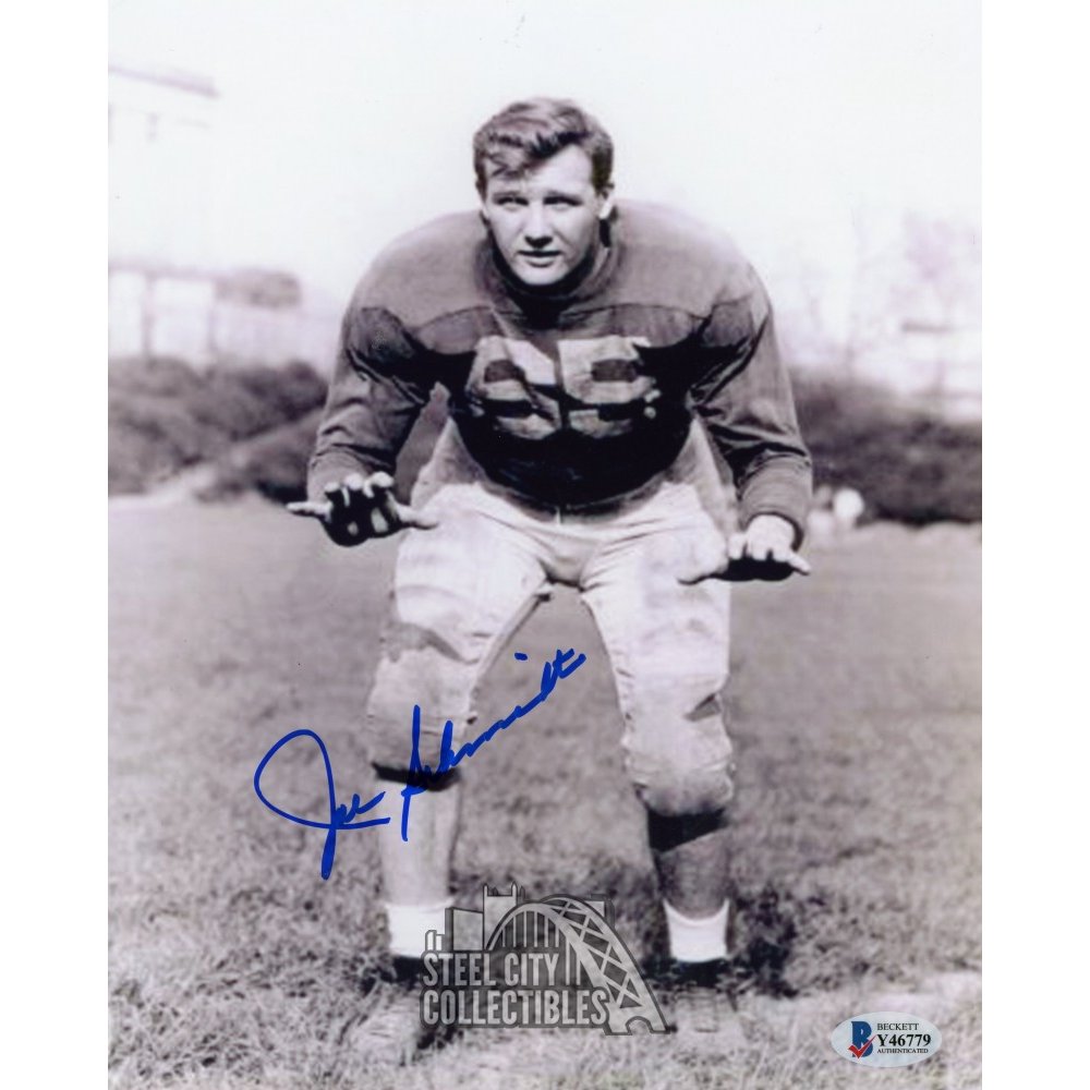 Joe Schmidt Autographed Detroit Lions 8x10 Photo - BAS COA (Black and ...