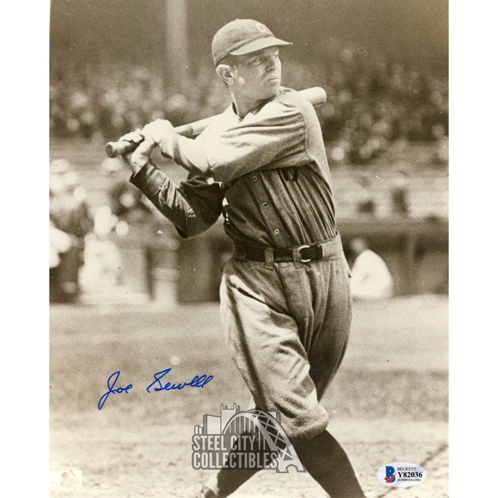 Joe Sewell Autographed Cleveland Indians 8x10 Photo - BAS COA (Batting ...