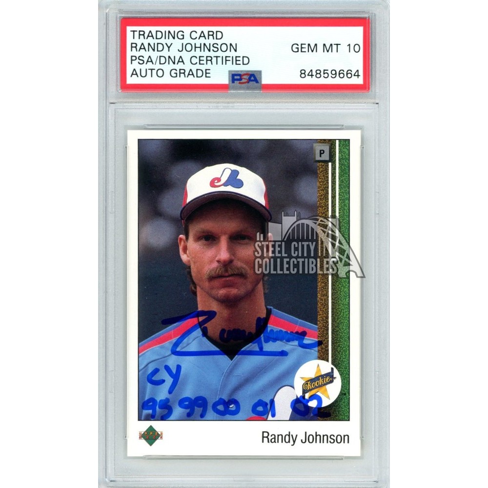 Randy Johnson 1989 Upper Deck "CY" Autograph Rookie Card #25 PSA/DNA 10 ...