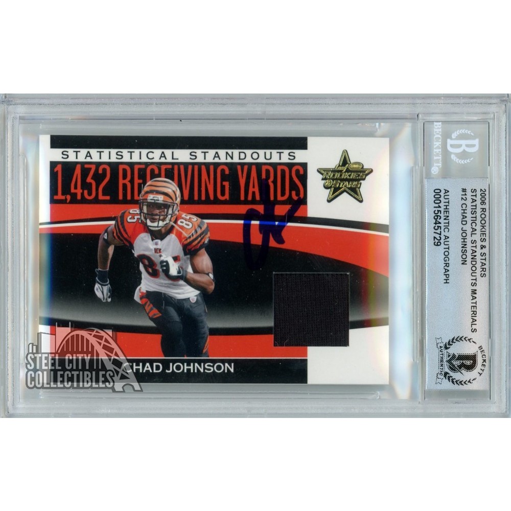 Chad Johnson 2006 Rookies & Stars Autograph Jersey Card /250 #SS-12 BAS ...