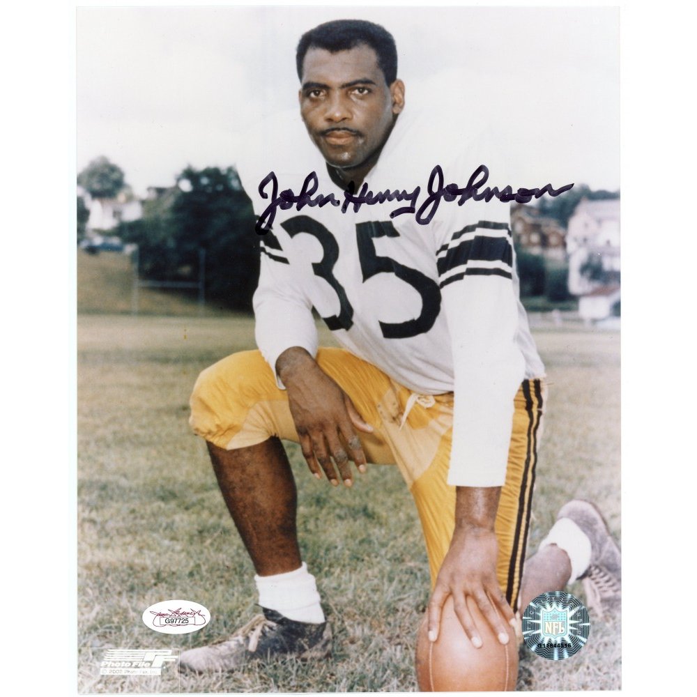John Henry Johnson Autographed Pittsburgh Steelers 8x10 Photo - JSA COA ...