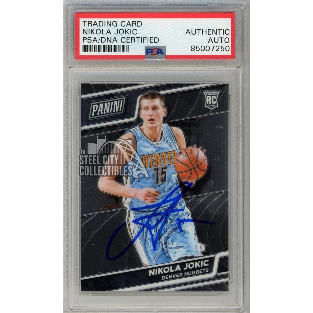 Nikola Jokic 2016 Panini National VIP Autograph Rookie Card #5 PSA/DNA ...
