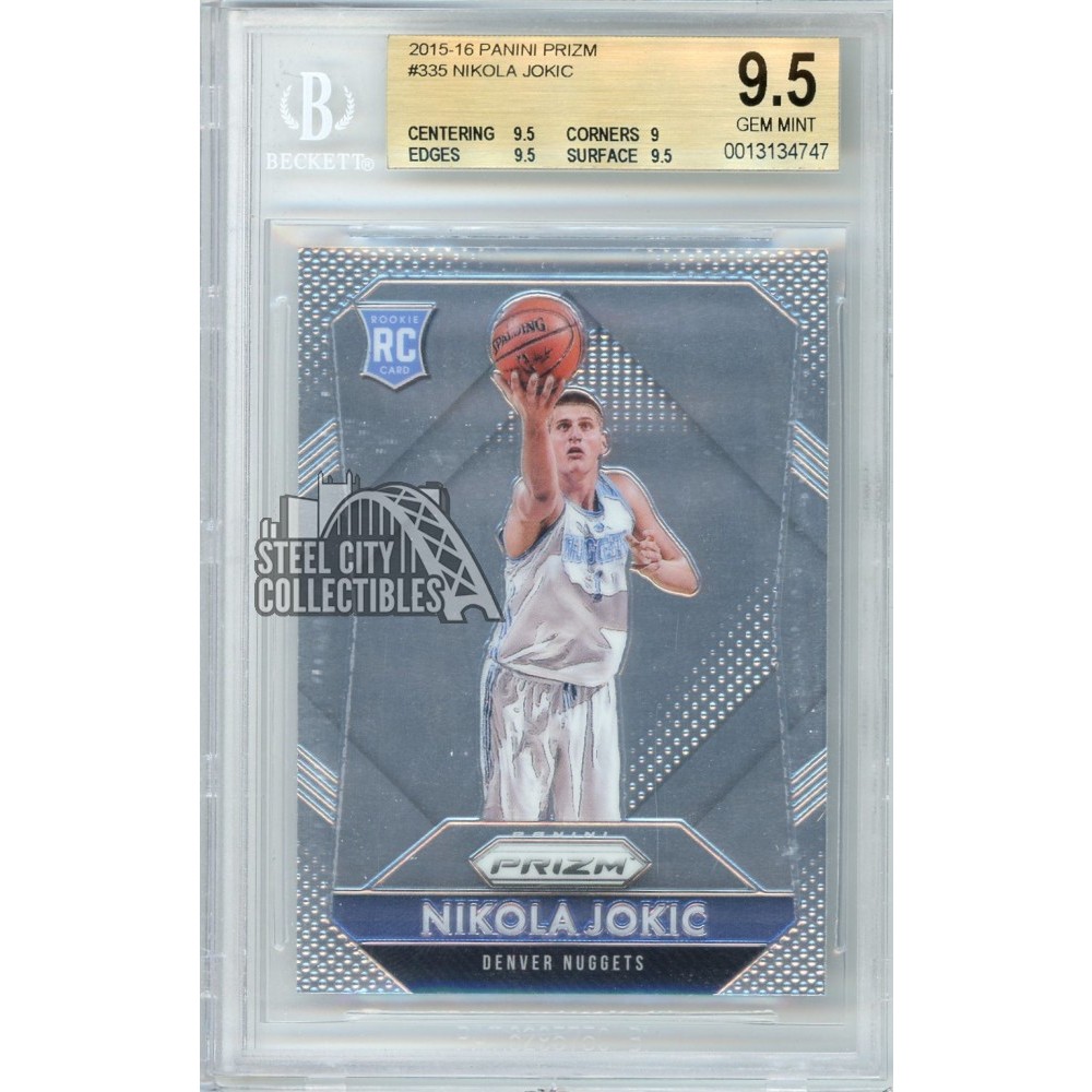 Nikola Jokic 2015-16 Panini Prizm Rookie Card #335 BGS 9.5 Gem Mint ...