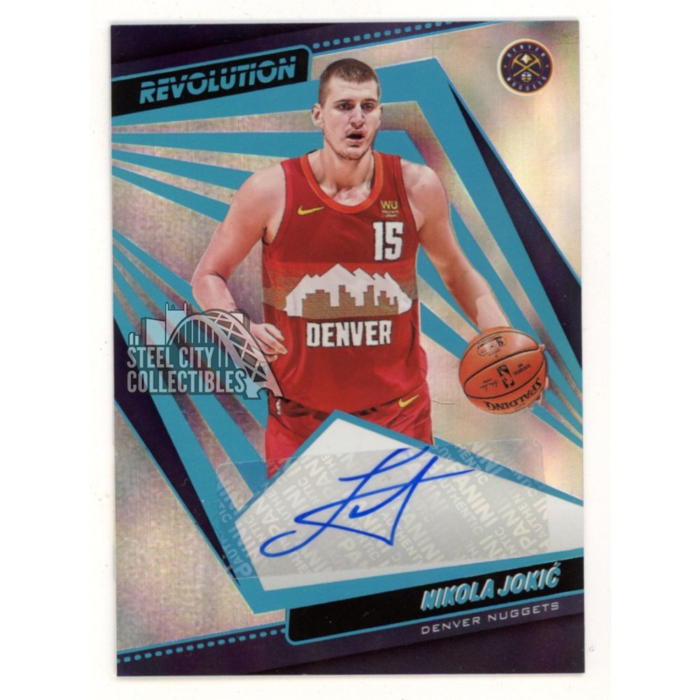 Nikola Jokic 2021-22 Panini Revolution Autograph Card #AG-NJK 02/25 ...