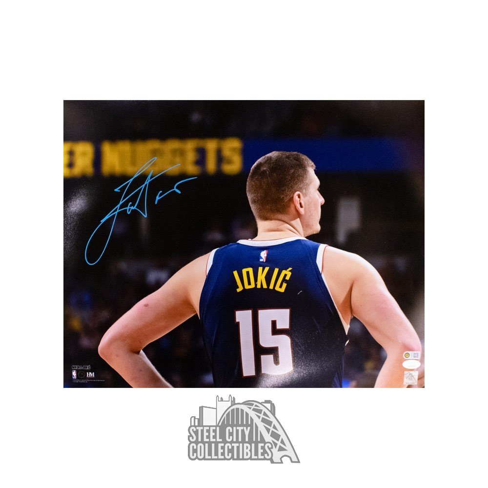 Nikola Jokic Autographed Denver Nuggets 16x20 Photo - JSA COA (Blue Ink ...