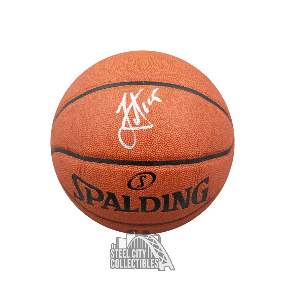 Nikola Jokic Autographed Spalding Basketball - JSA COA | Steel City ...