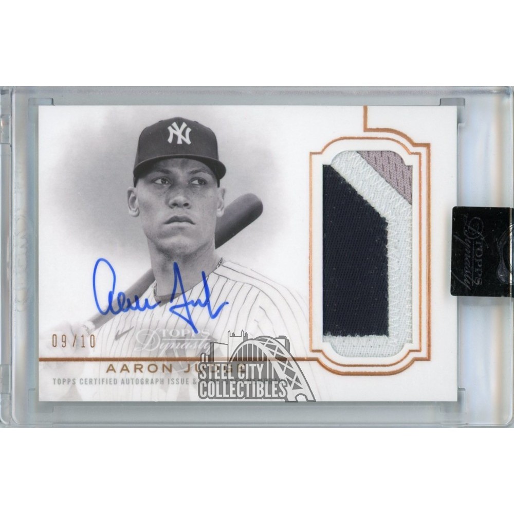 Aaron Judge 2020 Topps Dynasty Baseball 3 Color Patch Autograph Card 09 ...
