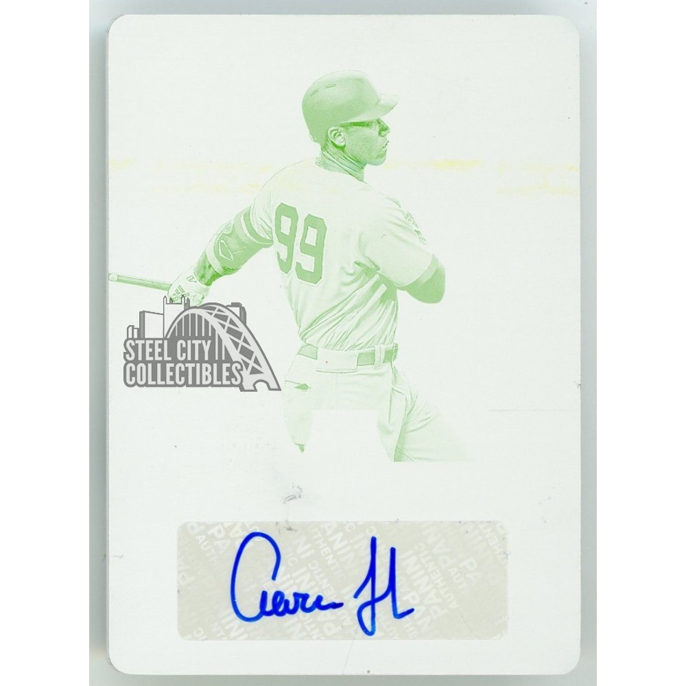 Aaron Judge 2019 Panini National Treasures Printing Plate Autograph ...