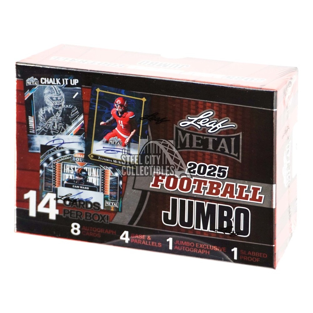 2025 Leaf Metal Football Jumbo Box | Steel City Collectibles