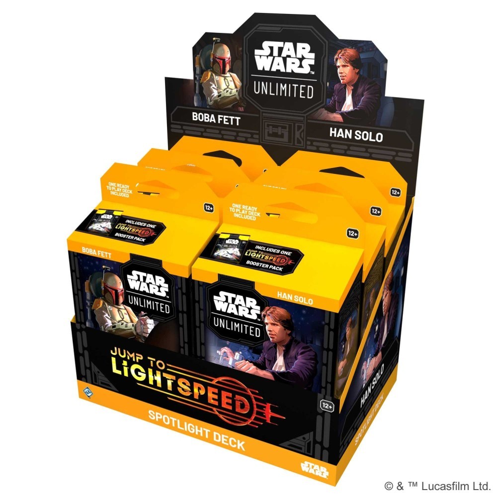 Star Wars: Unlimited - Jump to Lightspeed Spotlight Deck Display Box ...