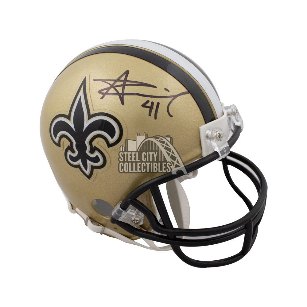 Alvin Kamara Autographed New Orleans Saints Mini Football Helmet - JSA ...